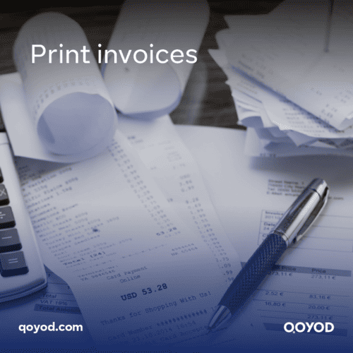Print invoices - Qoyod